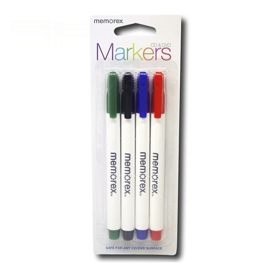 Memorex CD/DVD Permanent Markers 4 - Pack - Xtreme eDeals