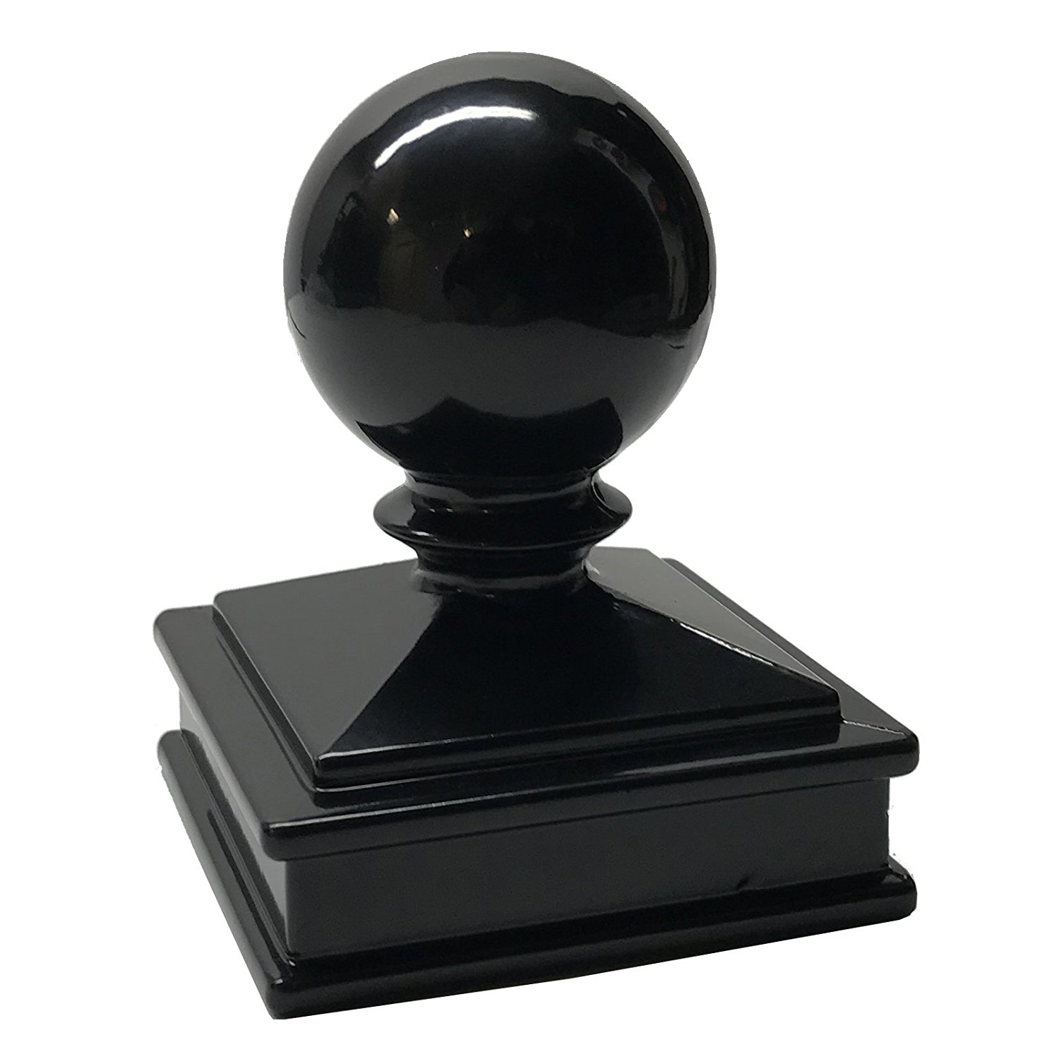 Decorex Hardware Aluminium Ball Post Cap for 2.5" x 2.5" Metal Posts ...