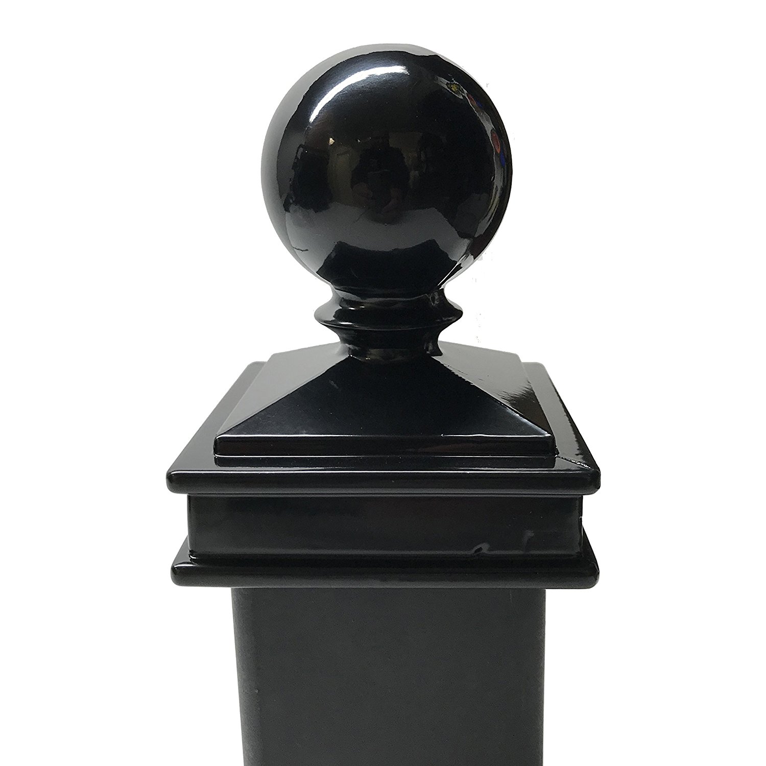 Decorex Hardware Aluminium Ball Post Cap for 2.5" x 2.5" Metal Posts ...