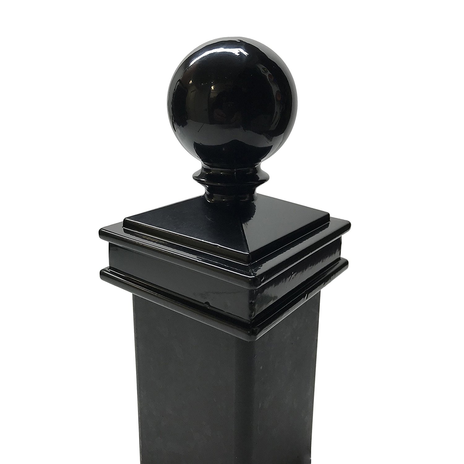 Decorex Hardware Aluminium Ball Post Cap for 2.5" x 2.5" Metal Posts ...