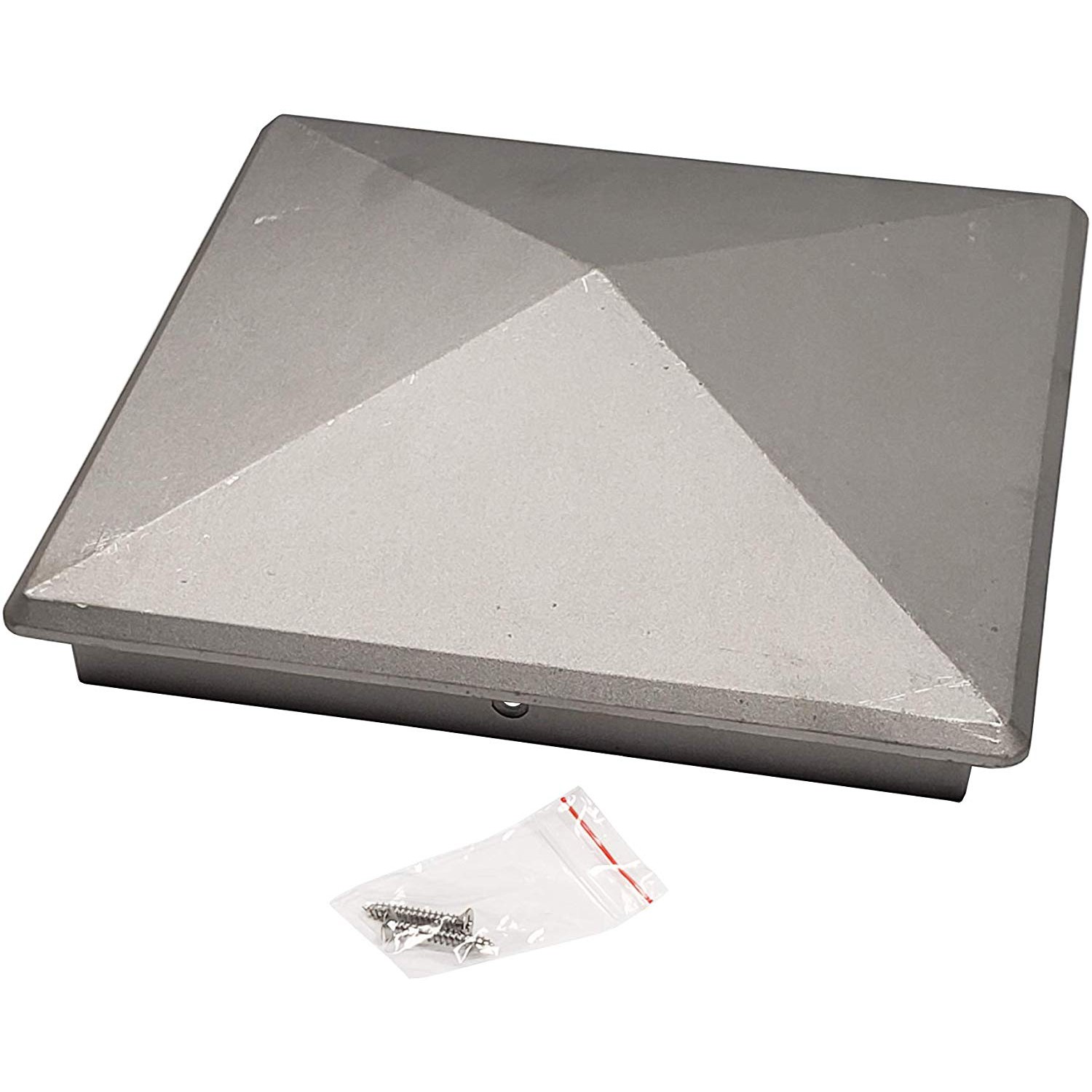 Decorex Hardware 8" x 8" Heavy Duty Aluminium Pyramid Post Cap for Wood ...