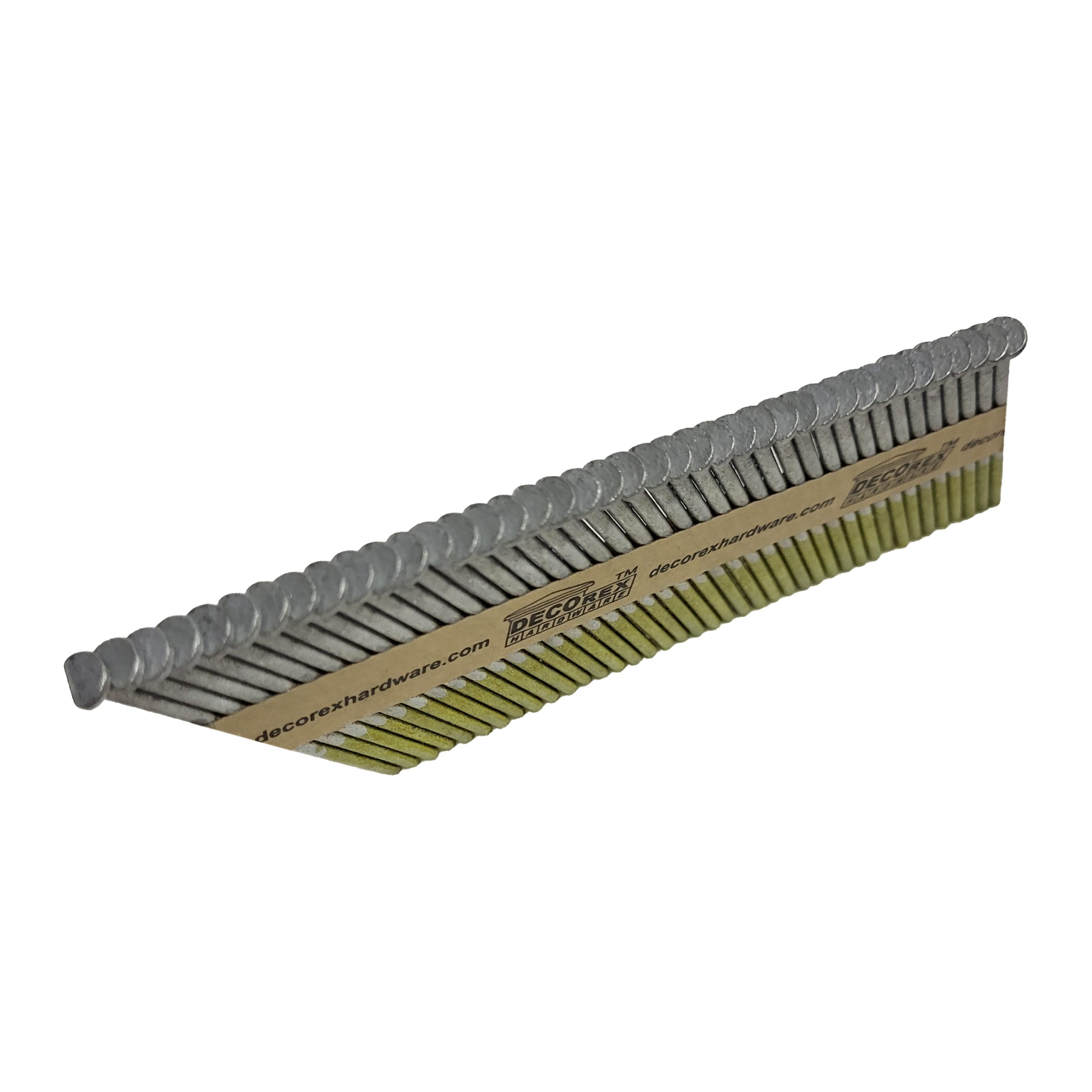 3 1/4" x .120 Smooth Shank Strip Nails, Paper Collated, Hot Dip ...
